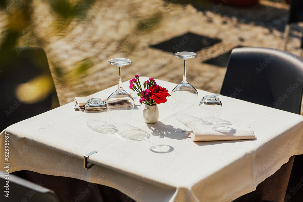 Table Settings Romantic Dinner For Two