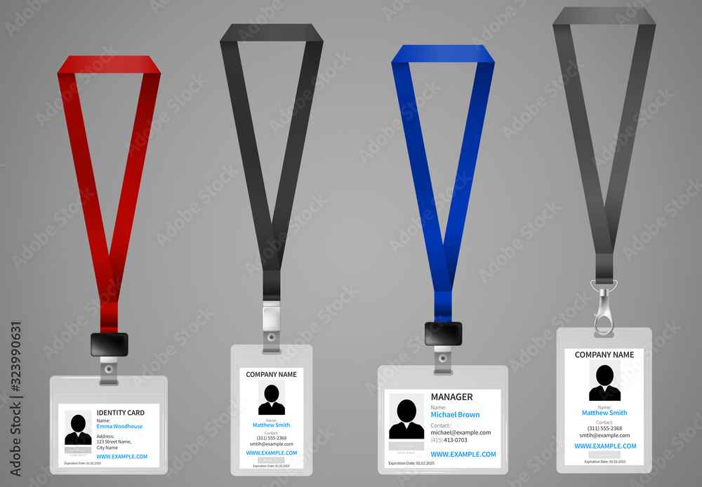 Id Badges Mockup Stock Template | Adobe Stock