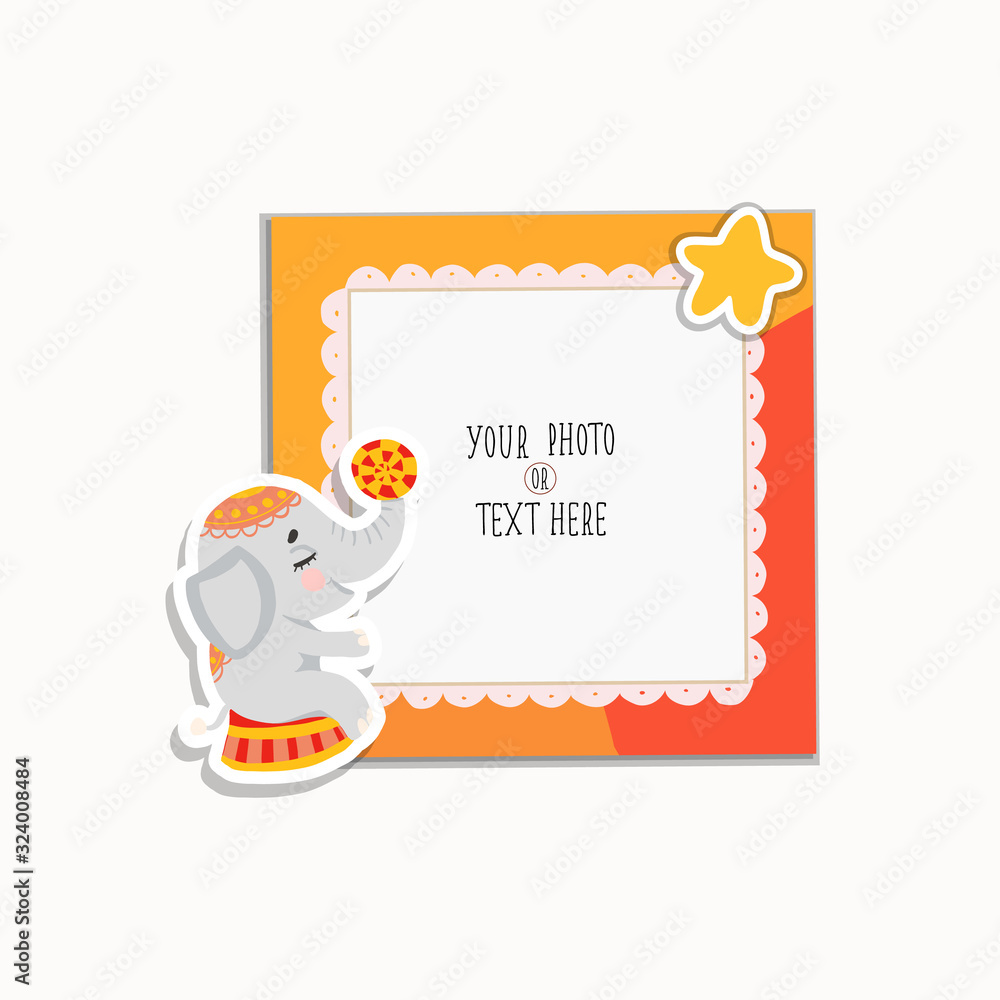 Cartoon Art Styles. Decorative party vector template frames. These ...