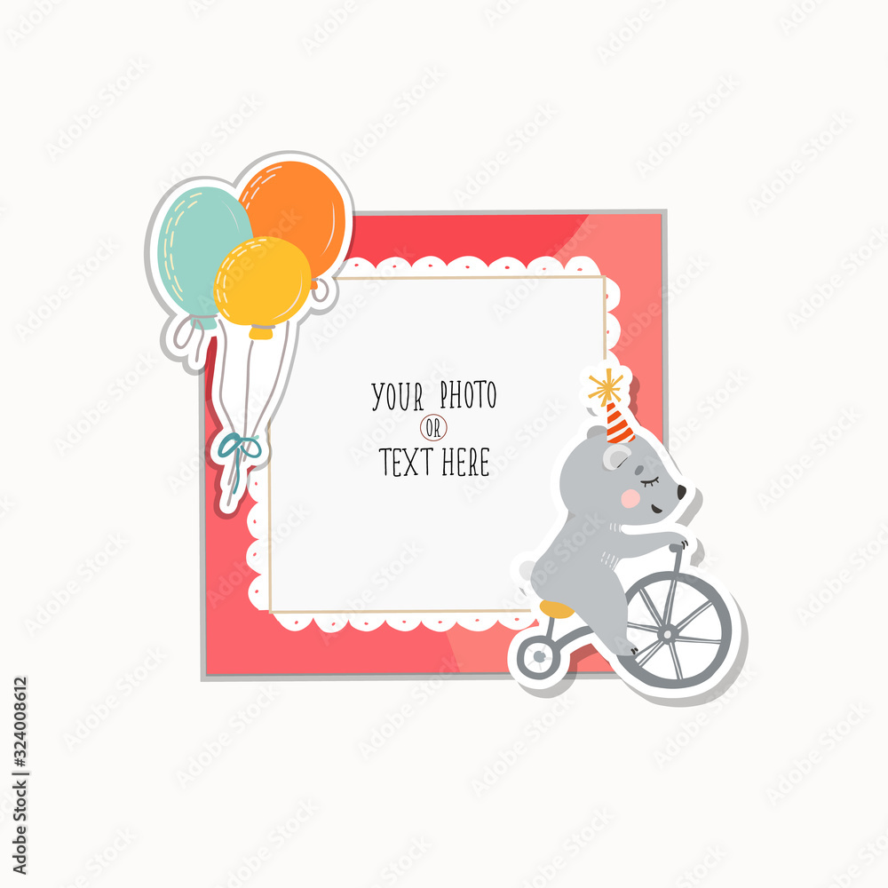 Cartoon Art Styles. Decorative party vector template frames. These ...