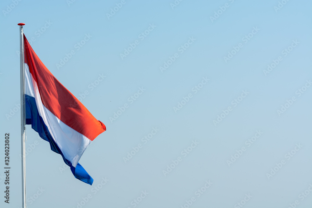 Flag of The Kingdom of the Netherlands, Dutch national flag in three ...