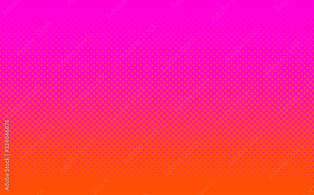 Gradient halftone background, pop art design. Vector pink orange comic ...