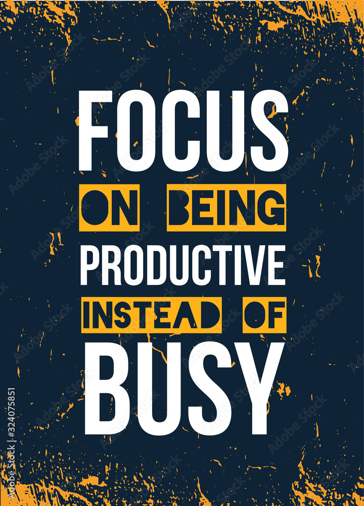 Vector focus Quote poster, inspirational motivational quote, goal ...