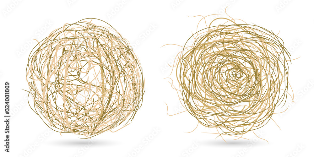 Tumbleweed isolated on background. Wild west plant vector illustration ...