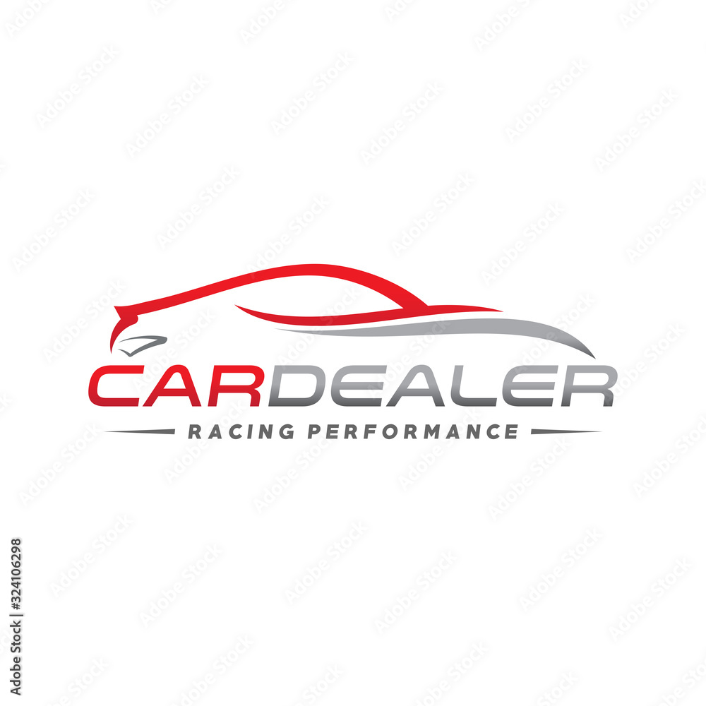 Automotive, Car Showroom, Car Dealer Logo Vector Stock Vector | Adobe Stock