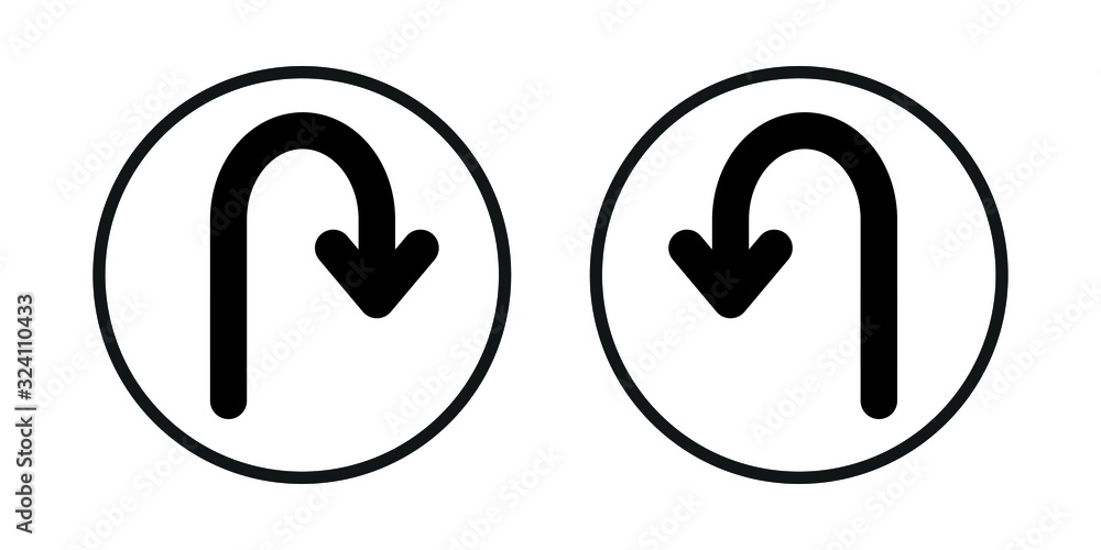 return and do not return sign Stock Vector | Adobe Stock