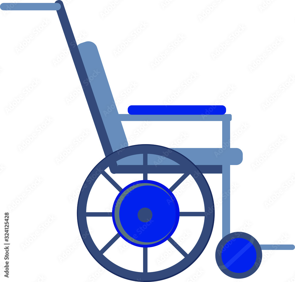 Wheelchair layout for the mobility of people with disabilities. Vector ...