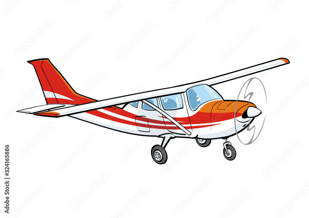 cessna plane Stock Illustration | Adobe Stock