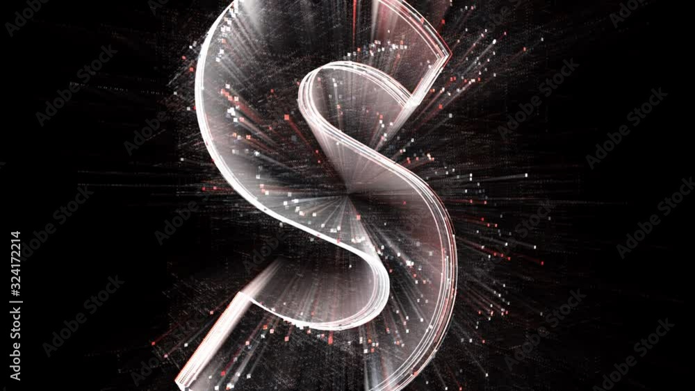 4k S letter alphabet word tag cloud-computer code particle.The Matrix binary text design ...