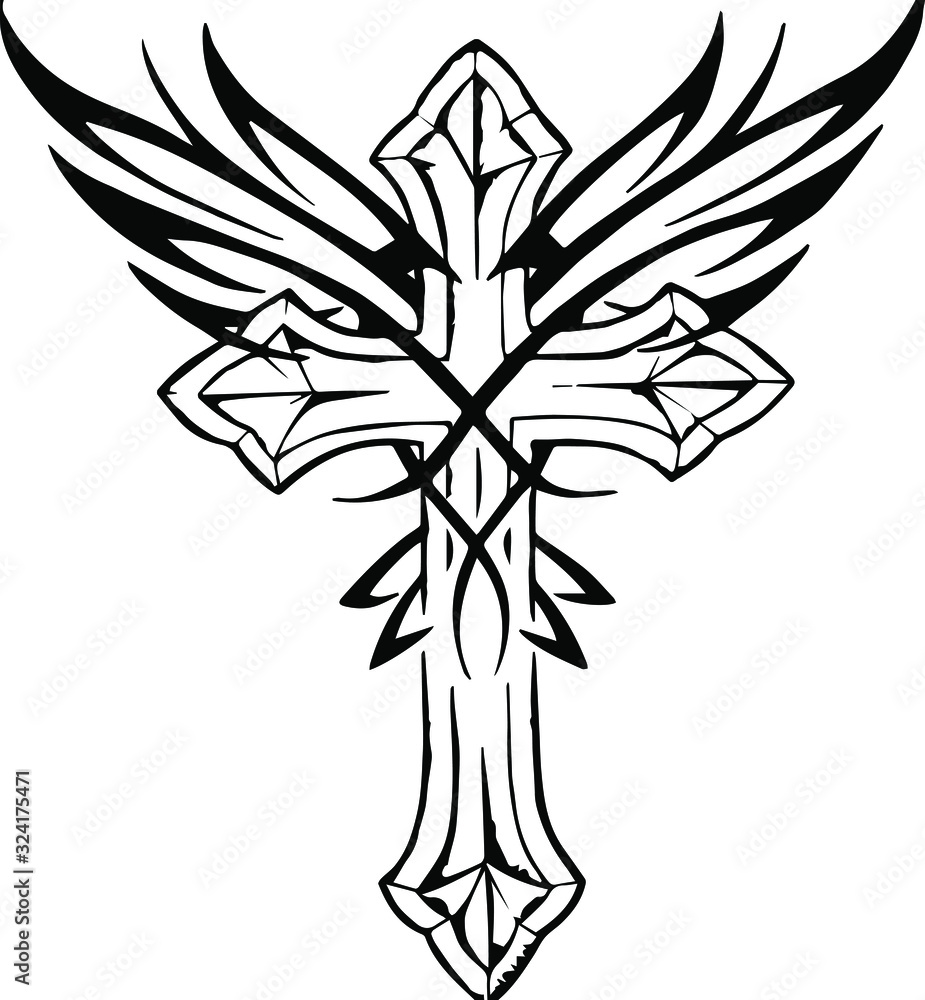 Gangster Drawings Of Crosses