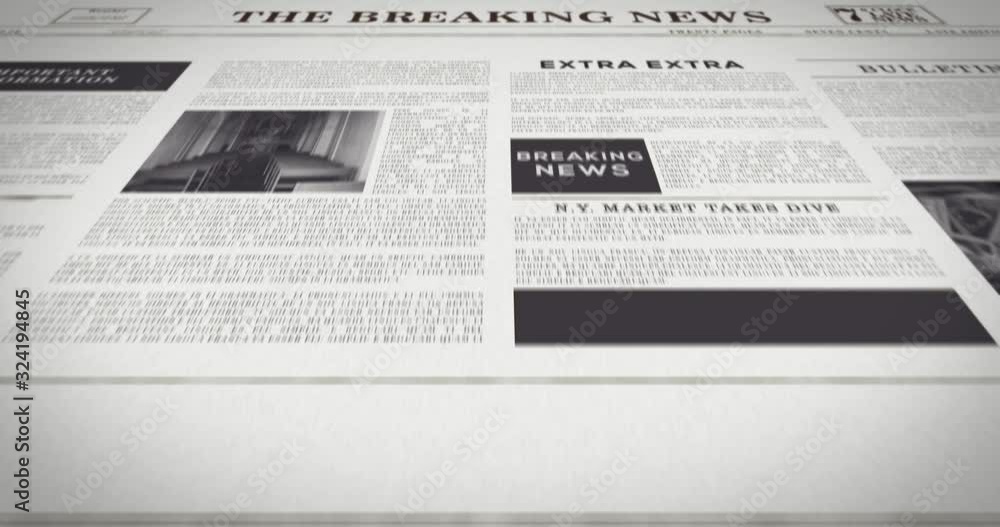 Seamless loop of paper press for newspapers - Digitally animated ...