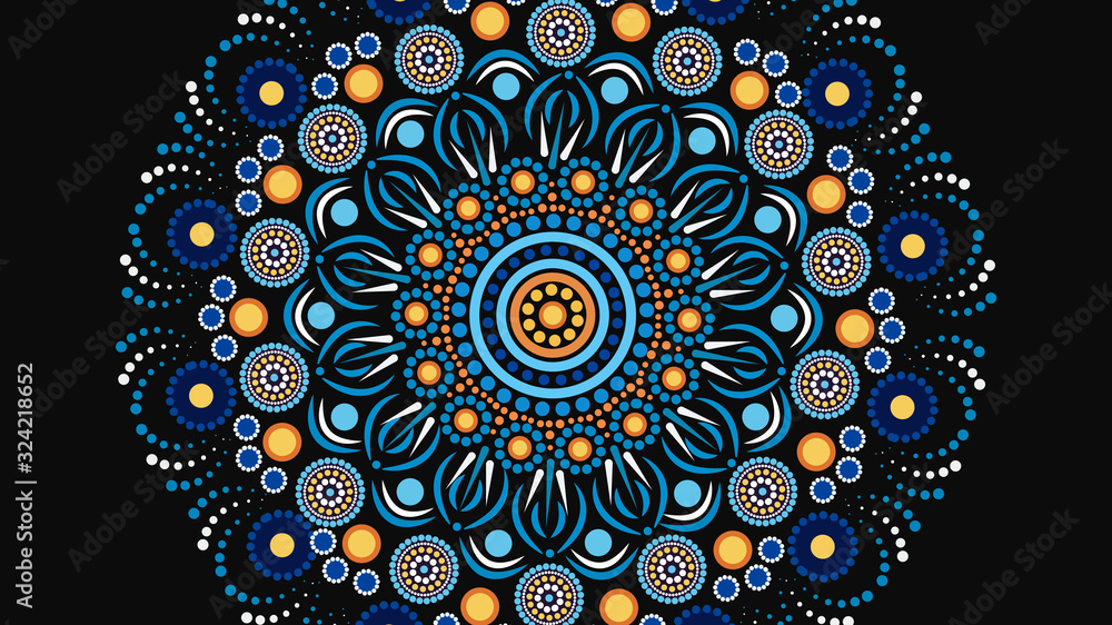 Dot art background - Vector Illustration Stock Vector | Adobe Stock