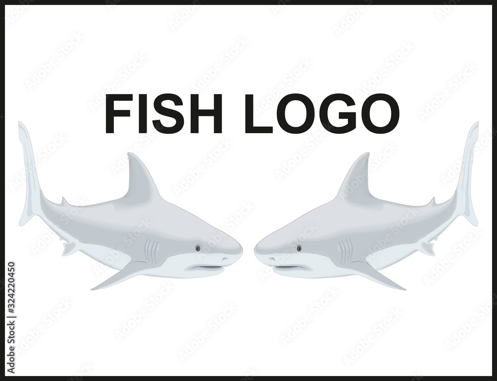Vector illustration of a fish. Logo design for the company. Stock ...