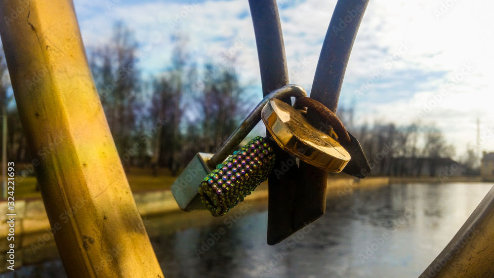 padlock as a symbol of a strong family Stock Photo | Adobe Stock