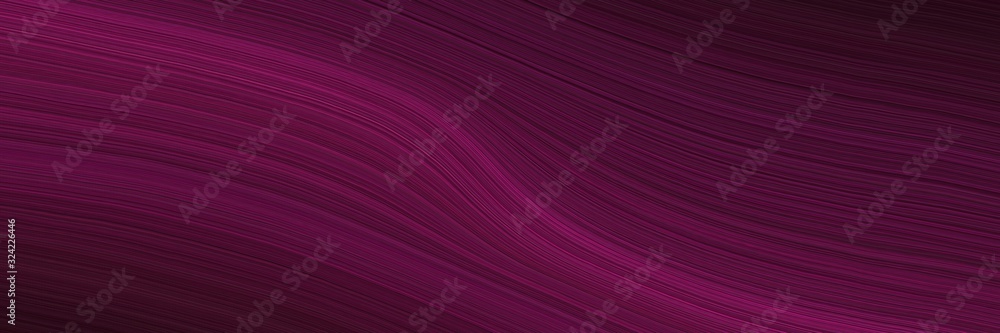 decorative designed horizontal header with very dark magenta, dark ...