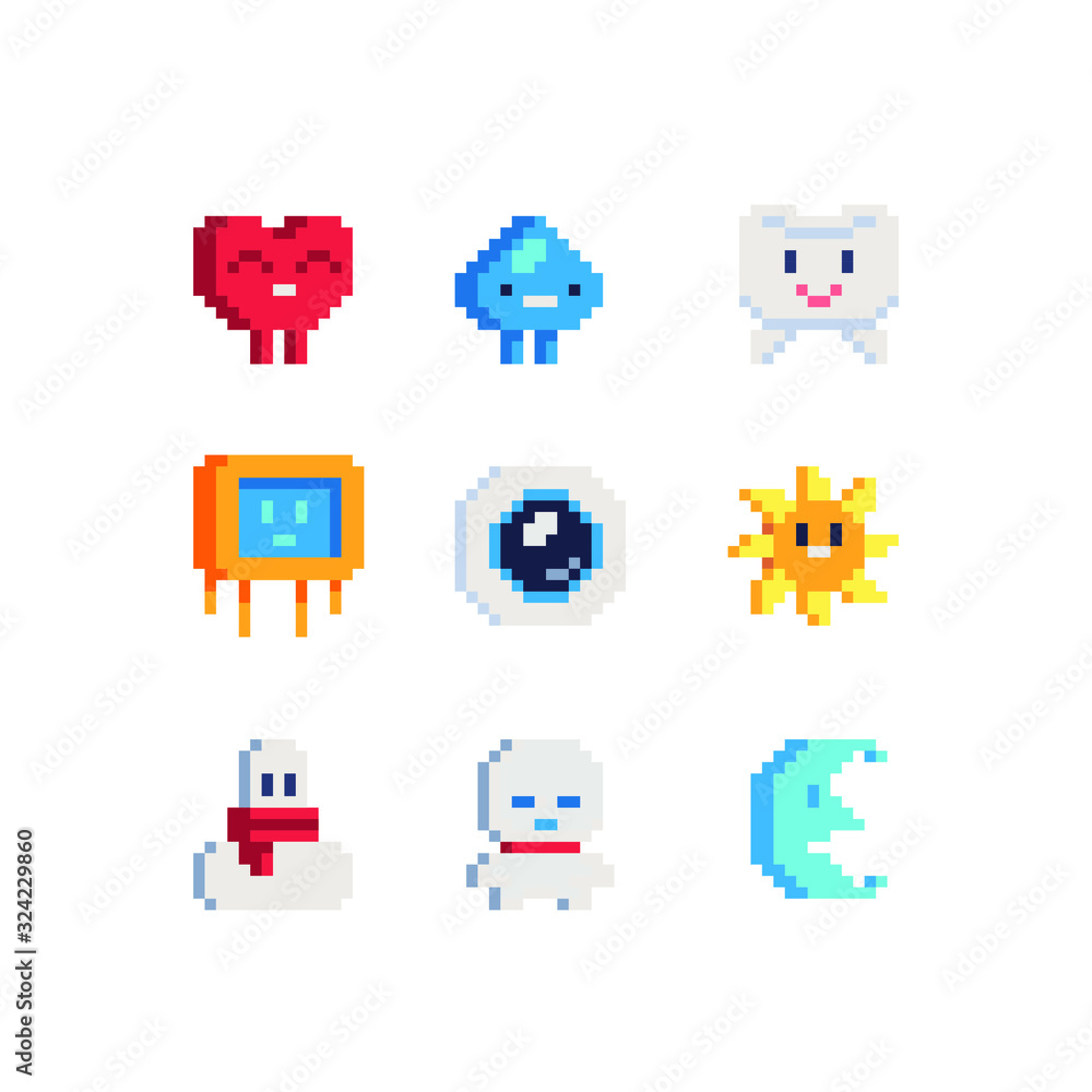 Funny Kawaii Pixels