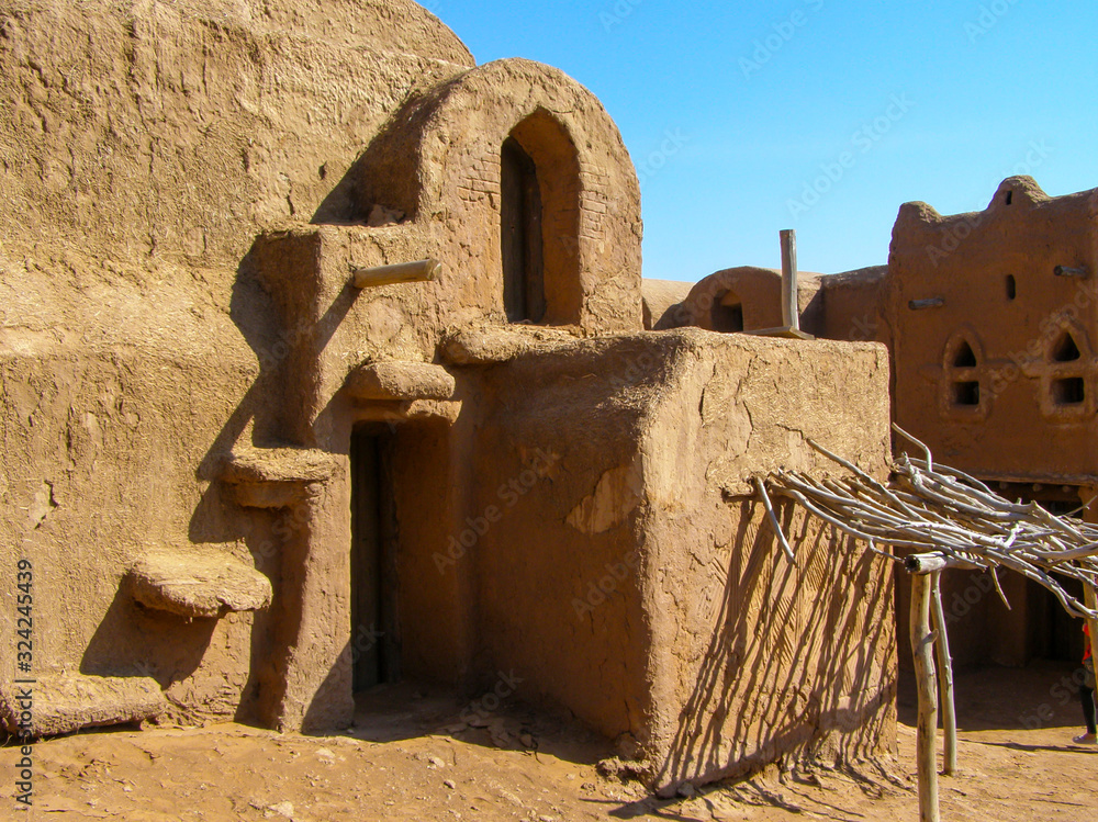 Traditional Mongolian buildings. A fragment of historical culture from ...