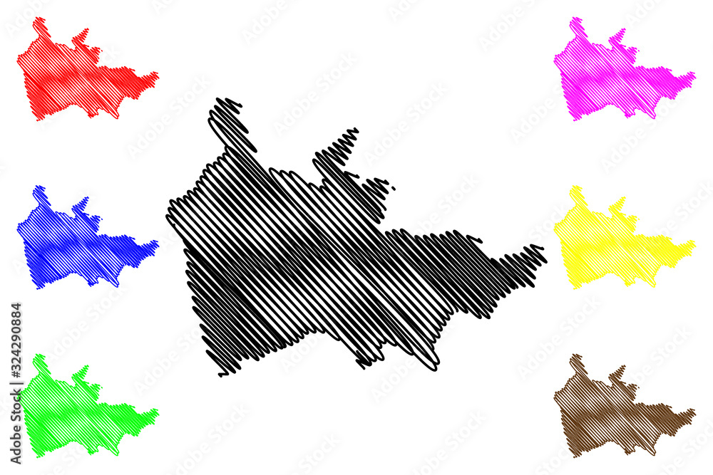 Thaba-Tseka District (Districts of Lesotho, Kingdom of Lesotho) map ...