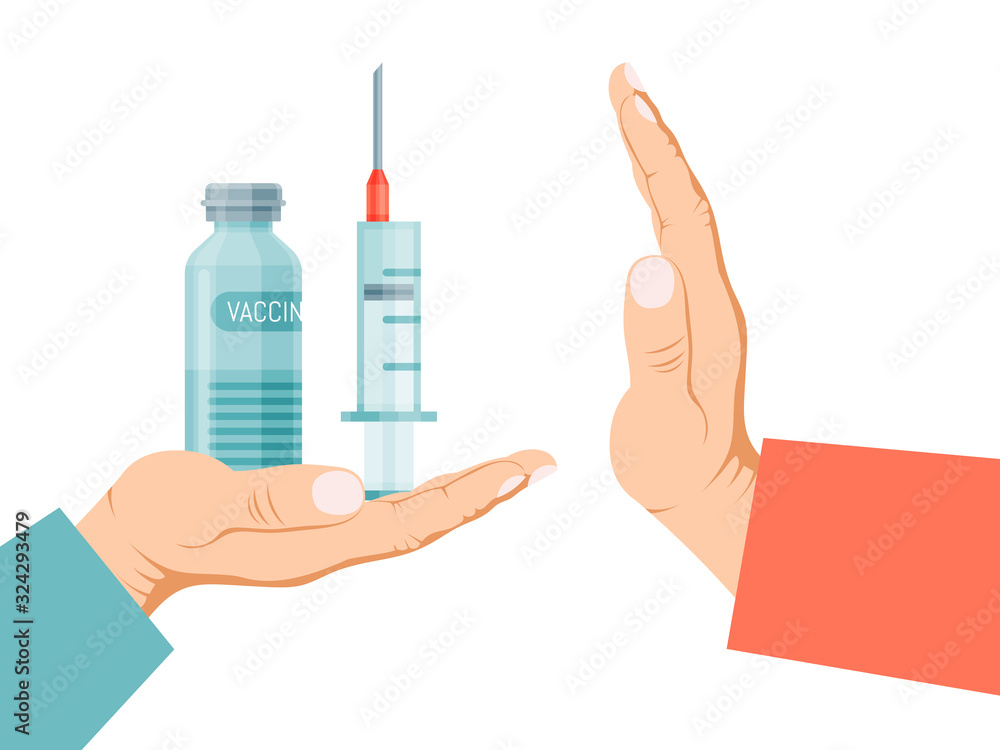 Refusal of the concept of medical vaccination. Stop medical injection ...