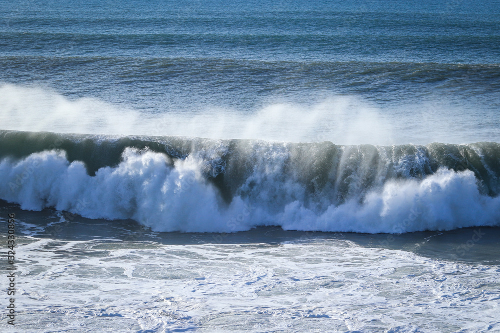 Extreme Massive big waves of the North Atlantic Ocean Stock Photo ...