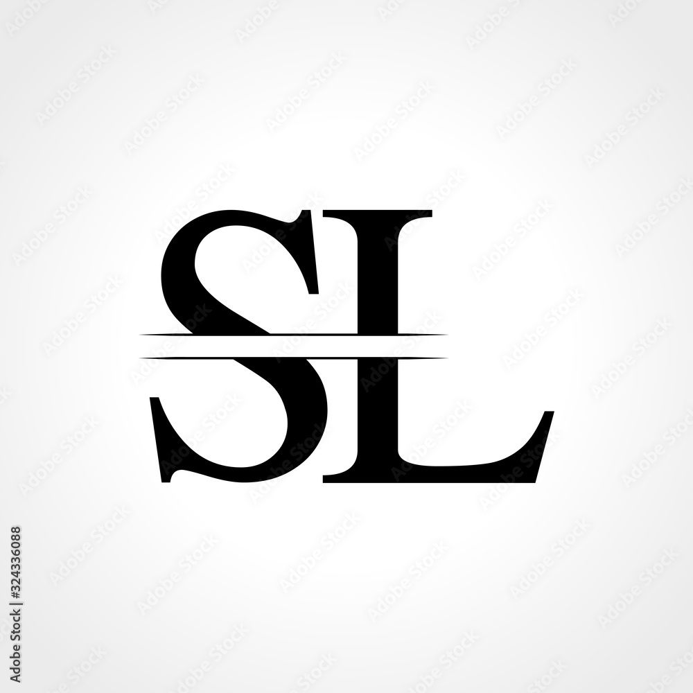 Initial Letter SL Logo Design Vector Template. SL Letter Logo Design ...