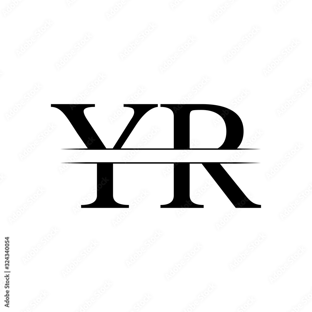 Initial YR Logo Design Vector Template. Creative Letter YR Business ...