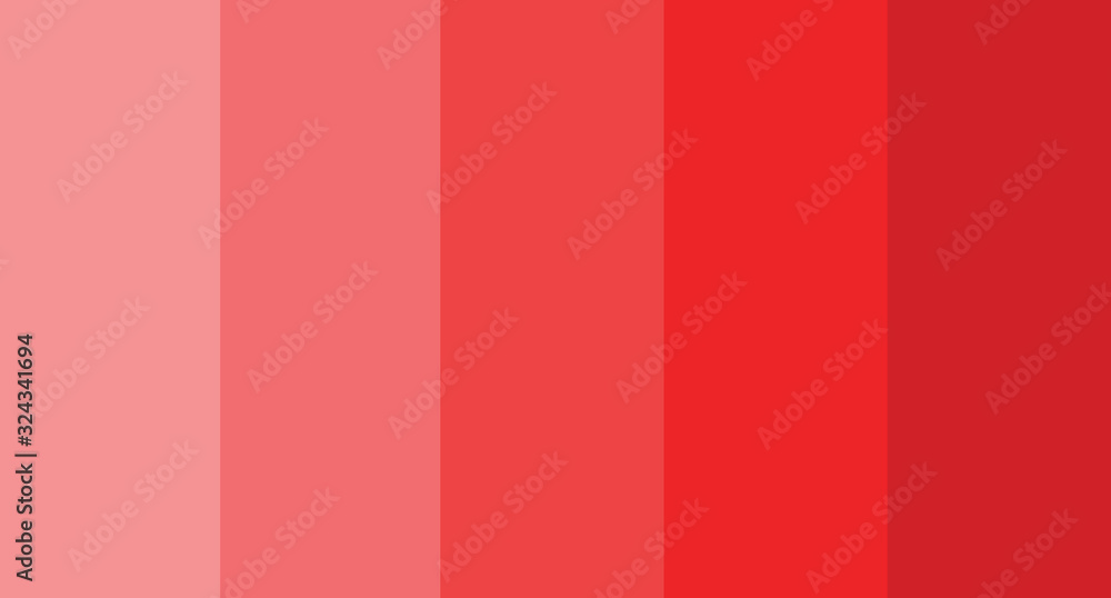 Red color palette vector illustration Stock Vector | Adobe Stock