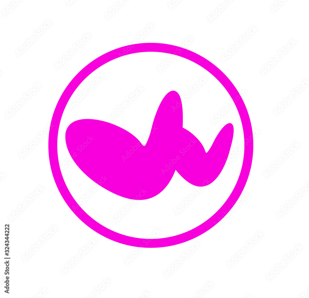 pink logo Stock Vector | Adobe Stock