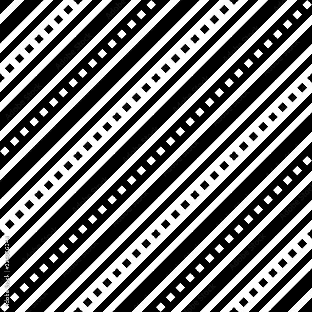 Abstract diagonal black lines isolated on white background. Seamless ...