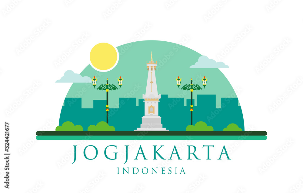 The White Paal / Tugu Pal Putih / Tugu Jogja, Landmark of Yogyakarta ...