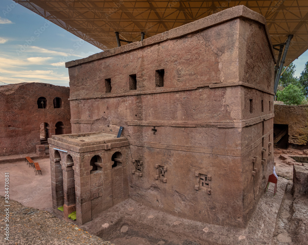 House of the Cross, Orthodox underground monolith church carved into ...