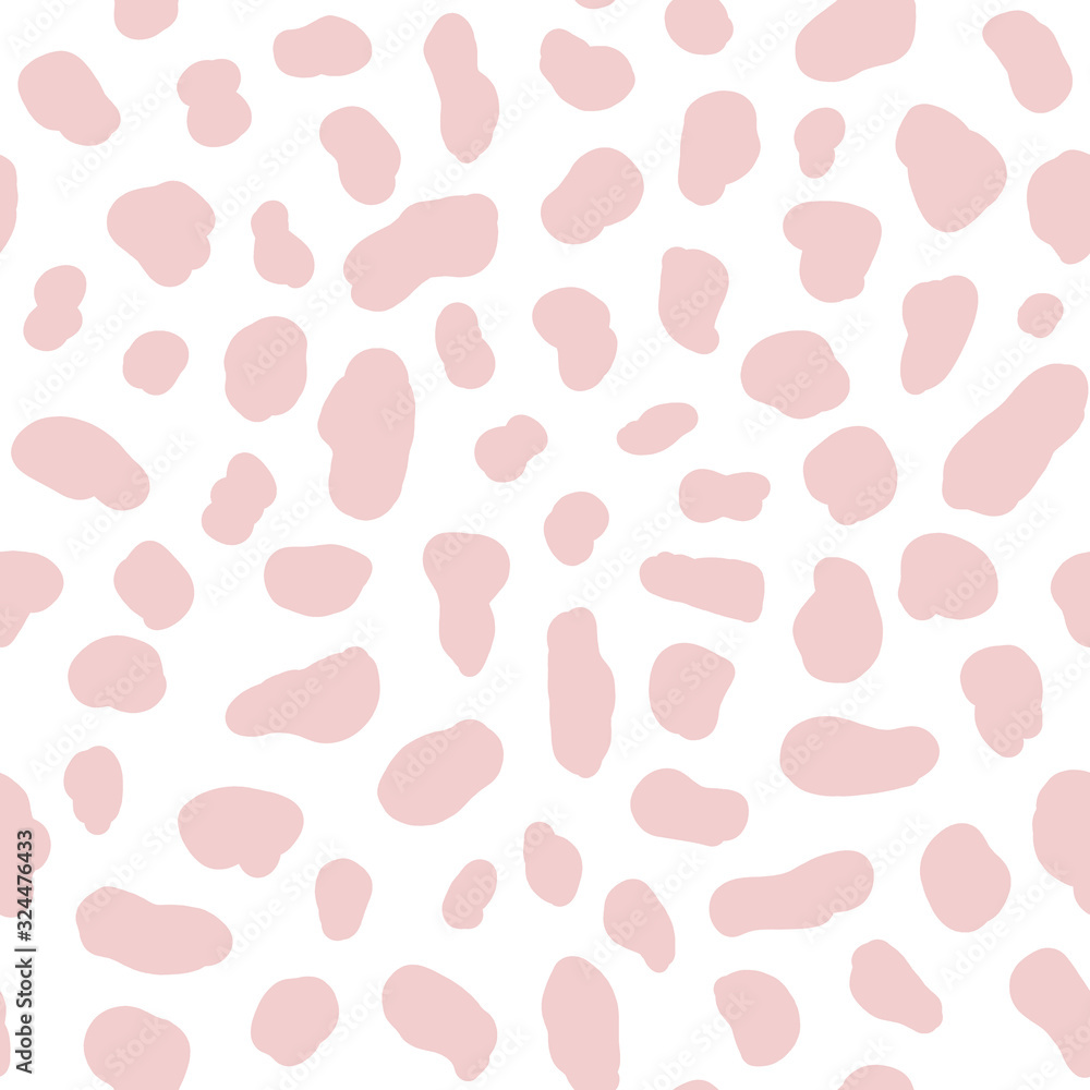 Pink And White Giraffe Print