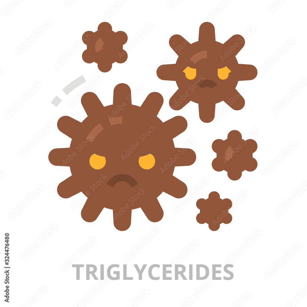 Triglycerides icon Stock Vector | Adobe Stock