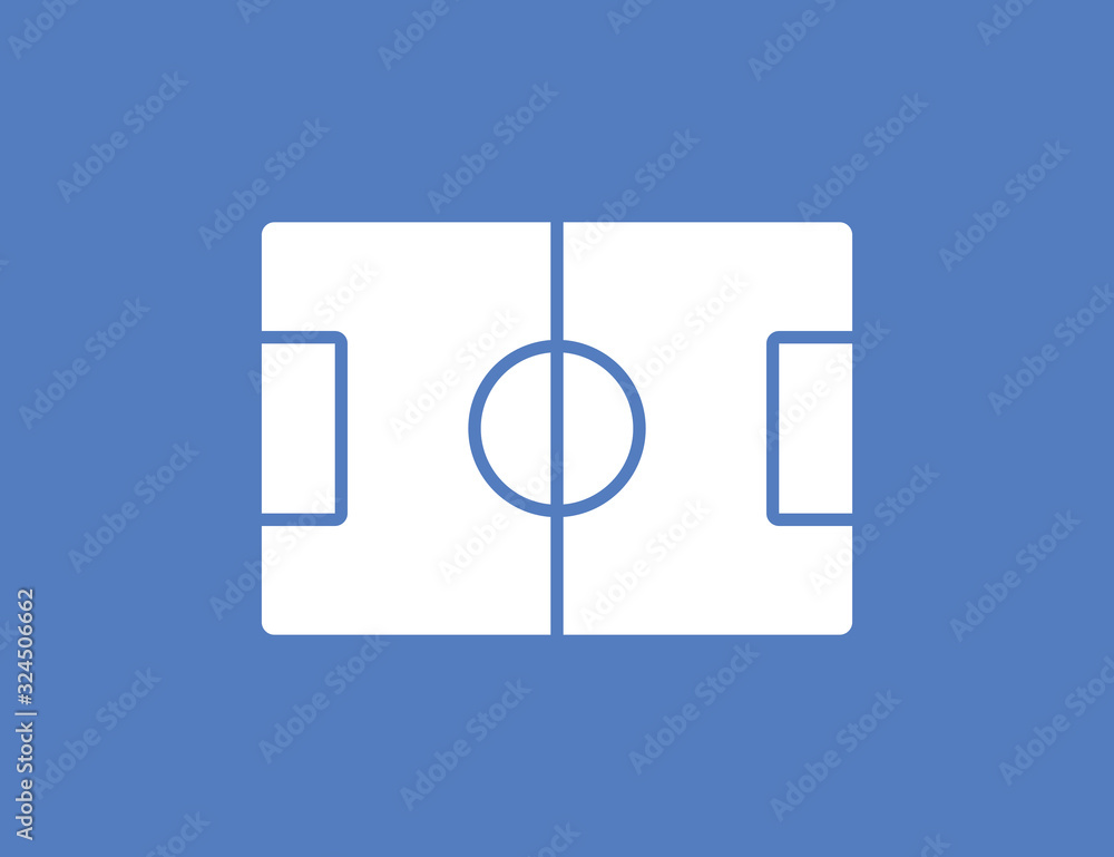 Soccer or Football field. Flat soccer field, football stadium. Football ...