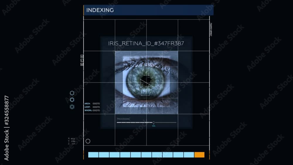 Screen, Retina Scanning, Biometric Data in a Secret Spy, Base Searching ...