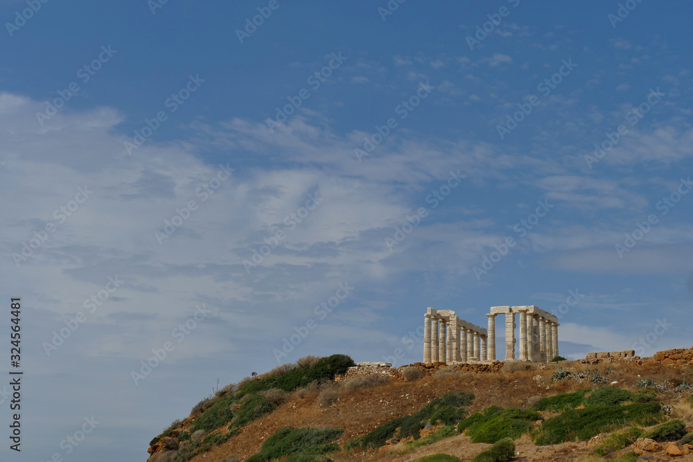 Foto de The Remains of a Greek temple dedicated to Poseidon, on the ...