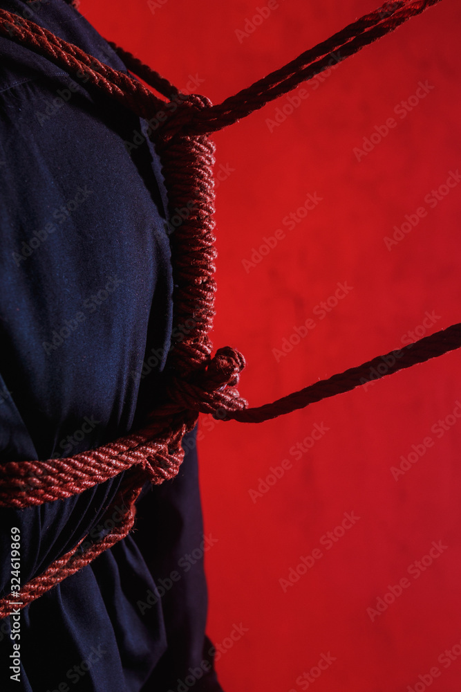 Model and Japanese Bondage Art - Shibari Stock Photo | Adobe Stock