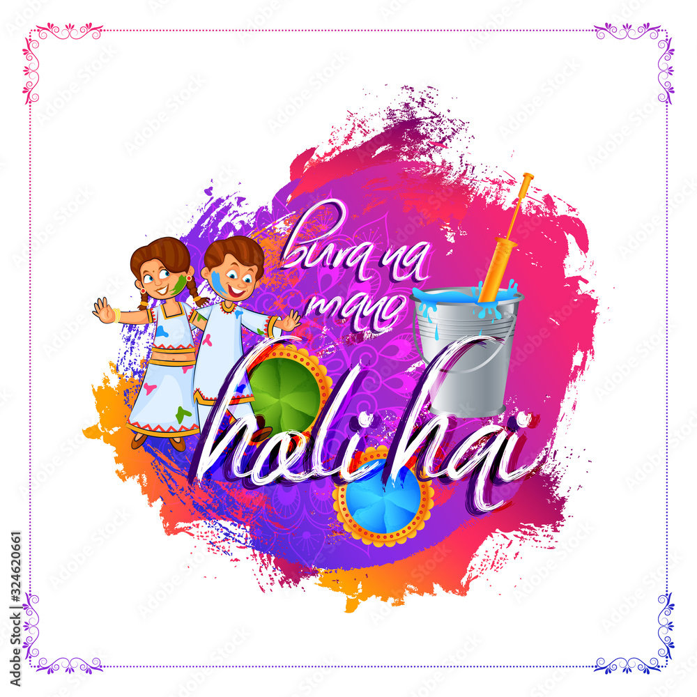 Colorful Traditional Holiday background for festival of colors of India ...
