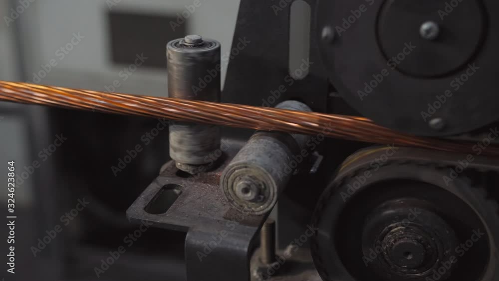 The manufacturing process of electrical cable made from copper wire ...
