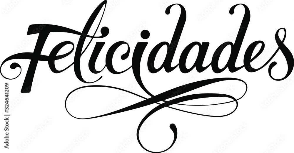 Felicidades = Congratulations Stock Vector | Adobe Stock