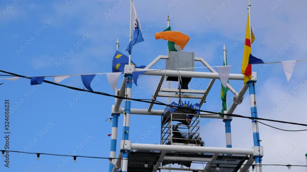 King Puck goat, the centerpiece of traditional Puck Fair festival in ...