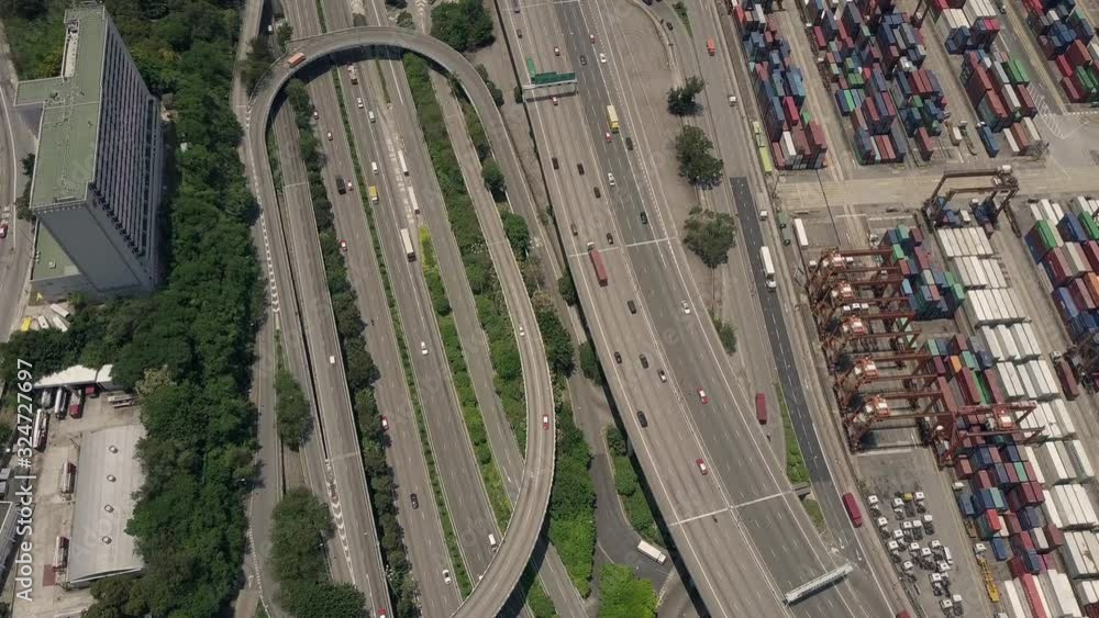 An aerial view of the Hong Kong International Terminal (HIT), where ...