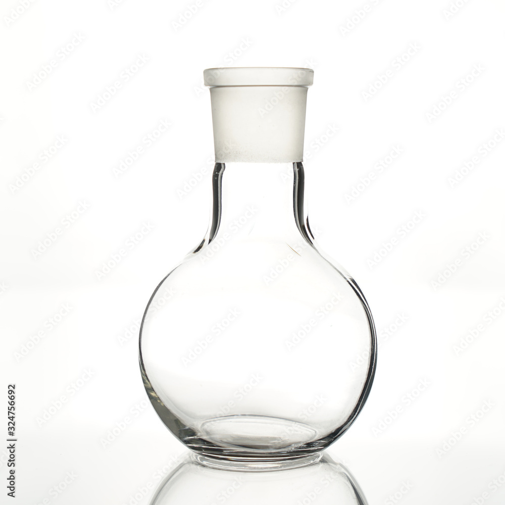The glass bulb. Spherical flask. Chemical flask. Chemical vessels ...