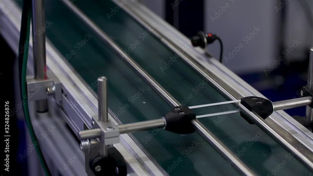 Close-up of the machines for the dairy industry. industrial machines in ...
