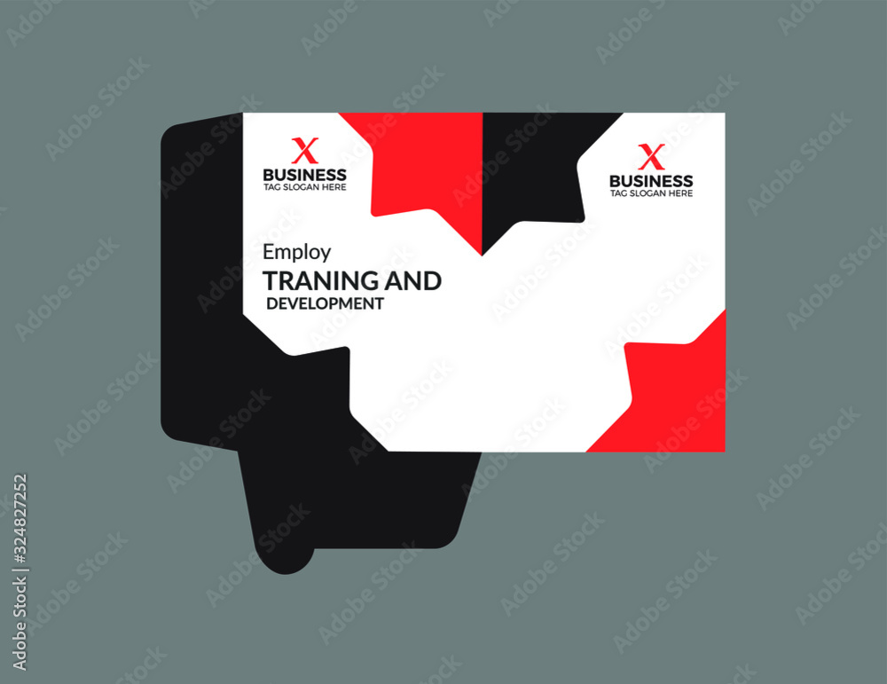 Business folder design download vector, Presentation Print Template ...