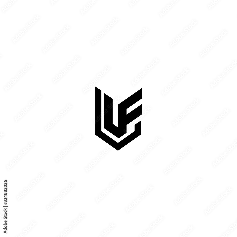 Vetor de LF L F Logo Design Vector Template do Stock | Adobe Stock
