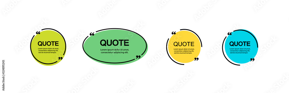 Quote frame notes. Layout for links and digital information. A simple ...