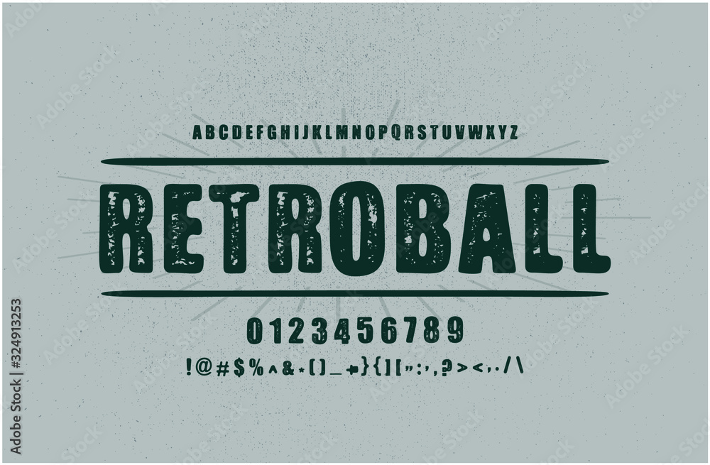 Retro Modern Alphabet Font. Typography grunge urban style fonts for ...