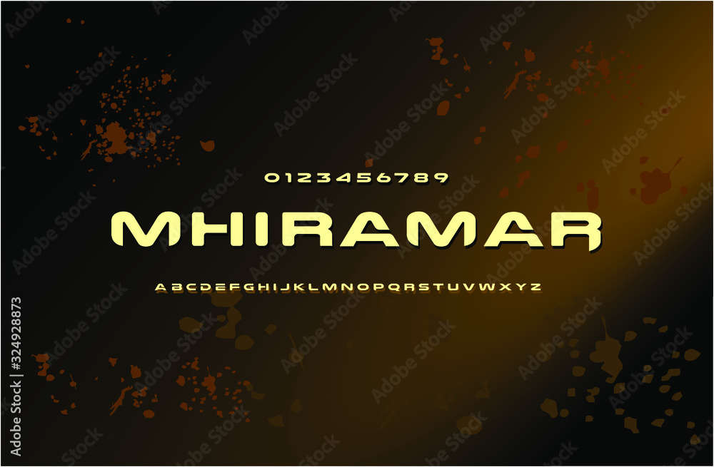 Modern Tactical Alphabet Font. Typography military style fonts for ...