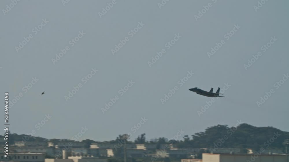 Video Stock Kadena AB Okinawa Japan Feb 21 2020 Military aircraft ...